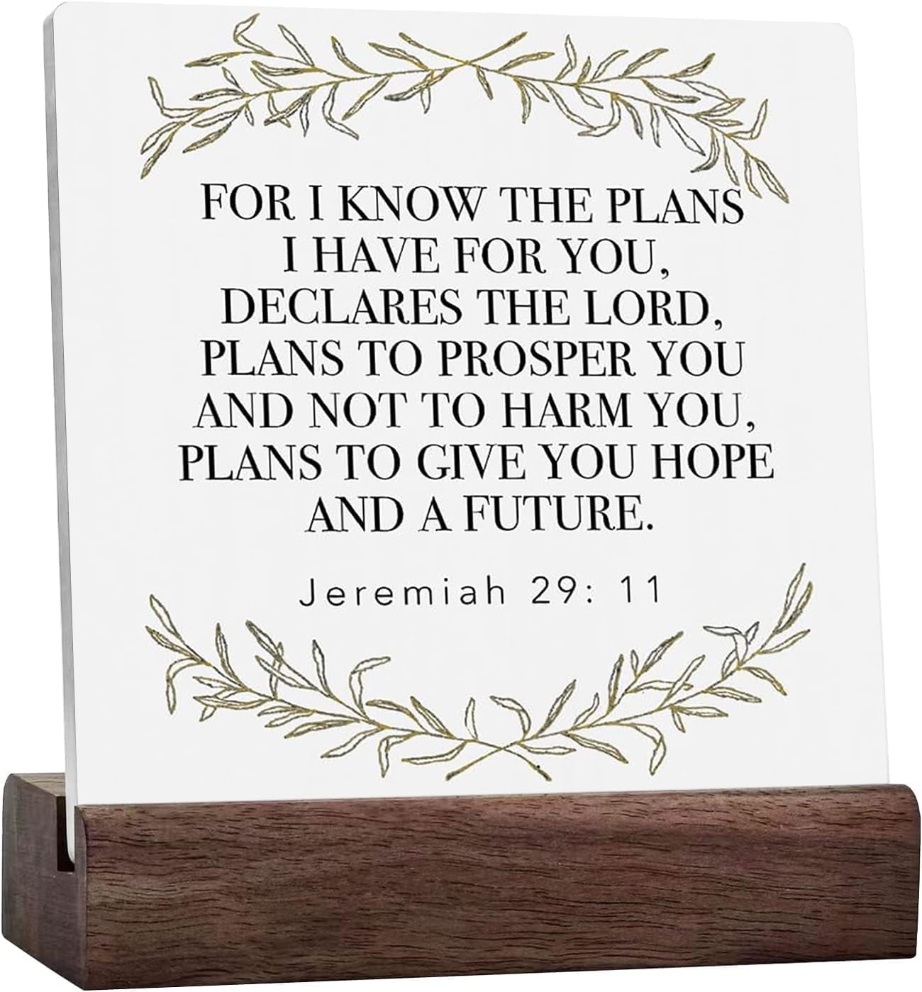 Bible Verse Decorative Signs Plaques Desk Decor, Inspirational ...