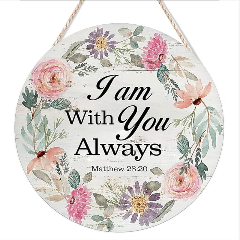 Bible Verse Don't Be Afraid Just Believe Round Hanging Wood Sign Wall ...