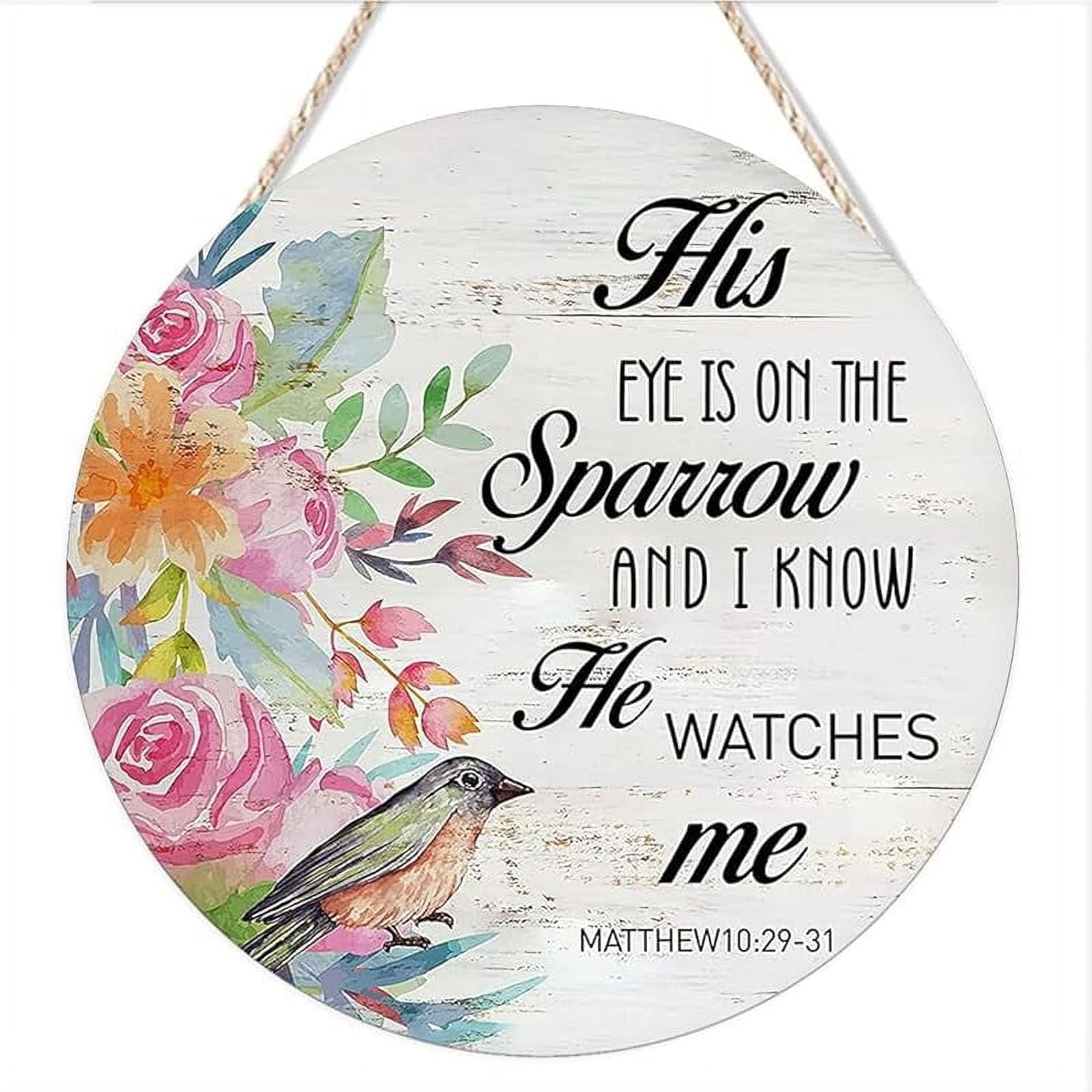 Bible Verse Don't Be Afraid Just Believe Round Hanging Wood Sign Wall ...