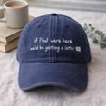Bible Verse Embroidered Washed Cotton Baseball Cap, Christian Faith ...
