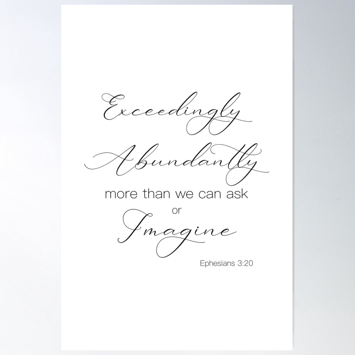 Bible Verse Ephesians 3:20 Abundantly More Than We Can Ask Or Imagine ...
