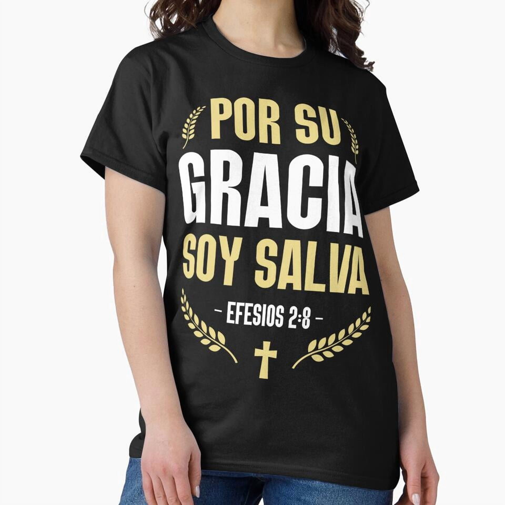 Bible Verse Ephesians By Grace I Am Saved Through Faith. Cross Shirt ...