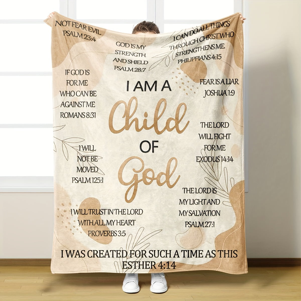 Bible Verse, God Blanket, Soft and Comfortable, Christian Gifts for ...