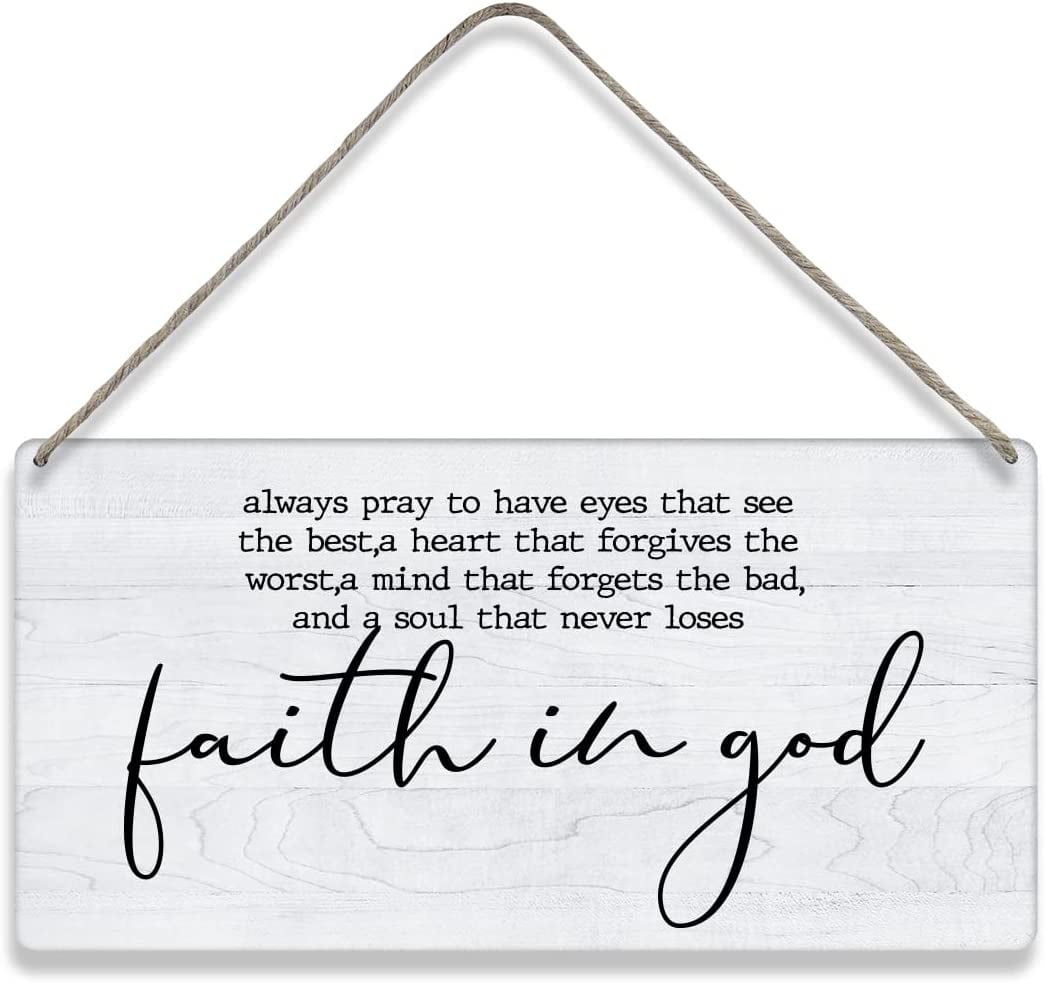 Bible Verse Home Wall Decor Always Pray to Have Eyes Scripture Wooden ...