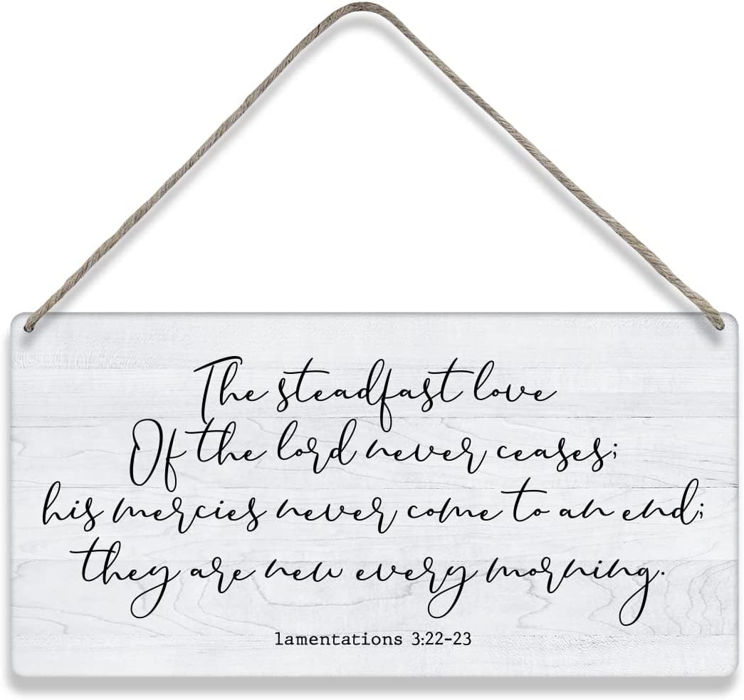 Bible Verse Home Wall Decor Lamentations 322-23 Great Is Your ...