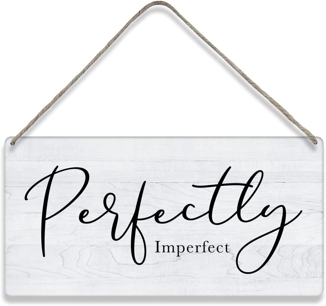 Bible Verse Home Wall Decor Perfectly Imperfect Scripture Wood Signs ...