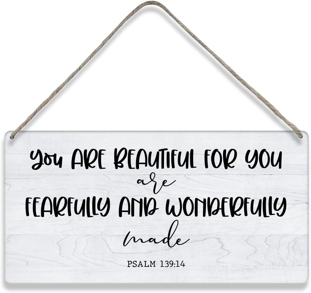 Bible Verse Home Wall Decor Psalm 13914 You are Beautiful Scripture ...