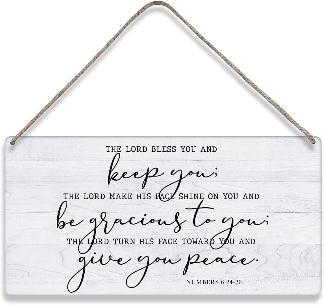 Bible Verse Home Wall Decor The Lord Bless You and Keep You Scripture ...