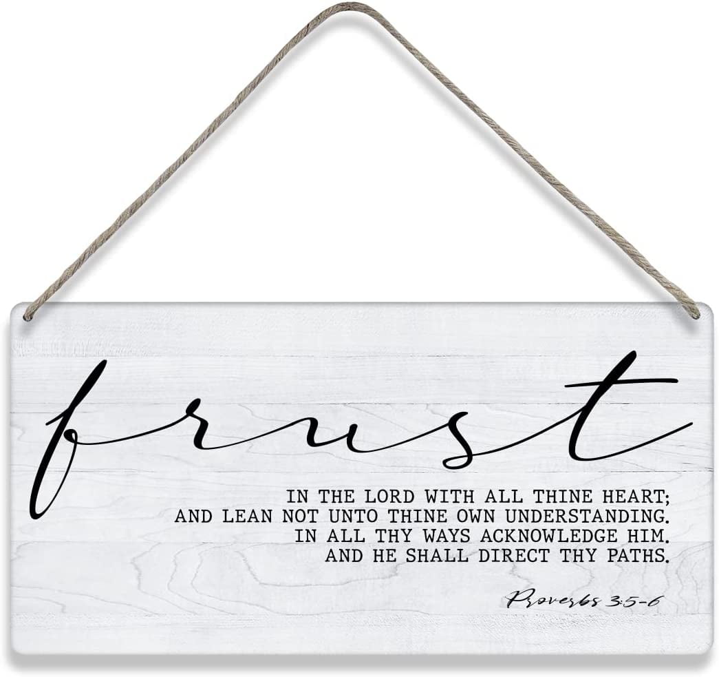 Bible Verse Home Wall Decor Trust in the Lord with all Your Heart ...
