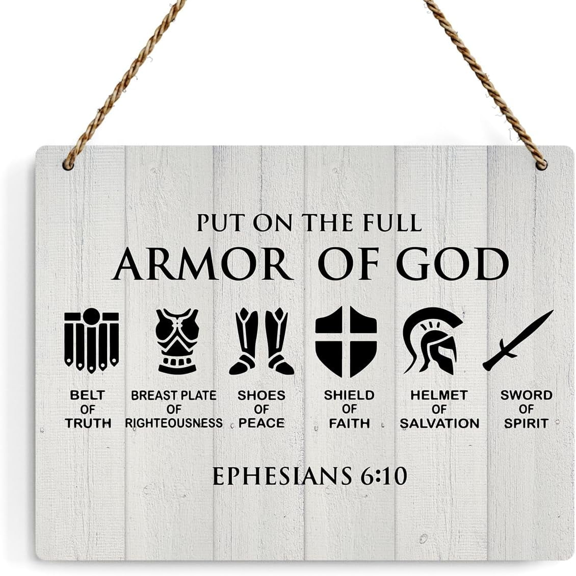 Bible Verse Inspirational Wall Decor Ephesians 6:10 Christian Gifts ...
