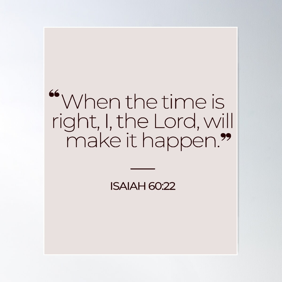 Bible Verse Isaiah Poster Wall Art, Modern Wall Decor For Living Room ...