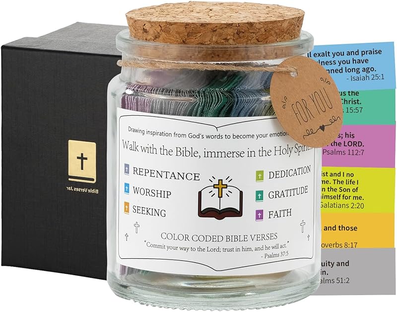 Bible Verse Jar, Prayer Hope Scripture Holy Bible Verses Jar, Birthday ...