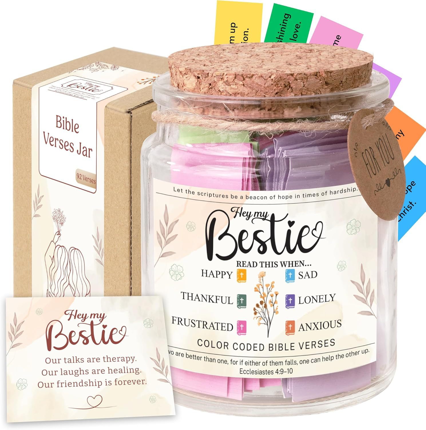 Bible Verse Jar, Read Me When Bible Verses Jar For Daily Encouragement ...