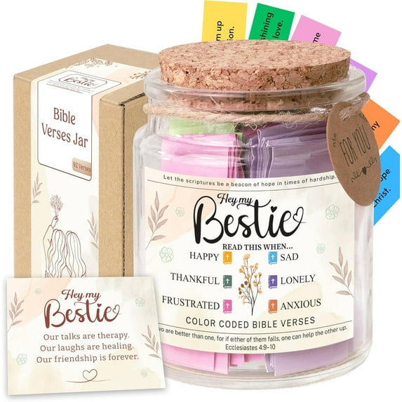 Bible Verse Jar, Read Me When Bible Verses Jar For Daily Encouragement ...