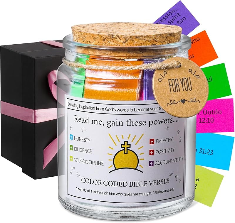 Bible Verse Jar, Read Me When Bible Verses Jar for Emotions and ...