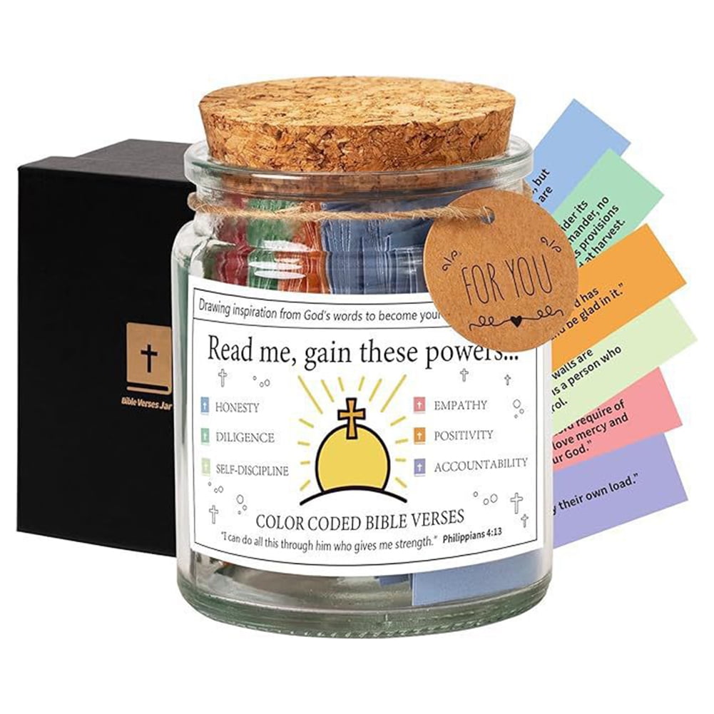 Bible Verse Jar, Read Me When Bible Verses Jar for Emotions and ...