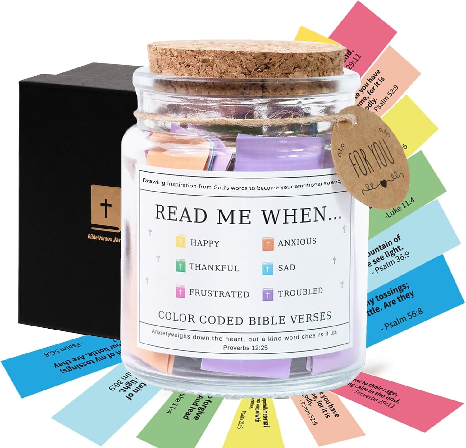 Bible Verse Jar for Women, Read Me When Bible Verses in a Jar ...