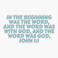Bible Verse John 1:1 Sticker - Walmart.com