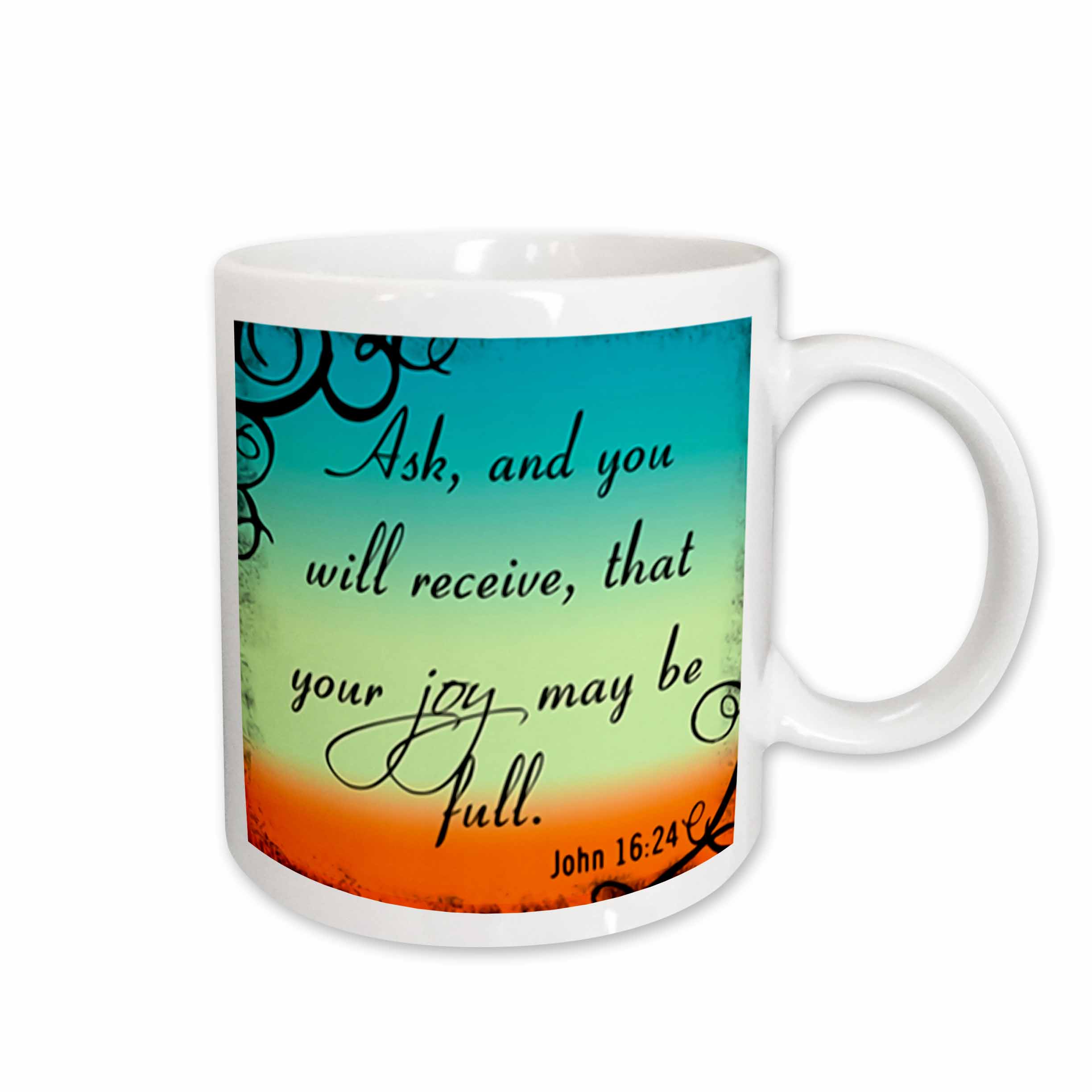Bible Verse John 16-24 Gradient Vibrant Bible Christian Inspirational ...