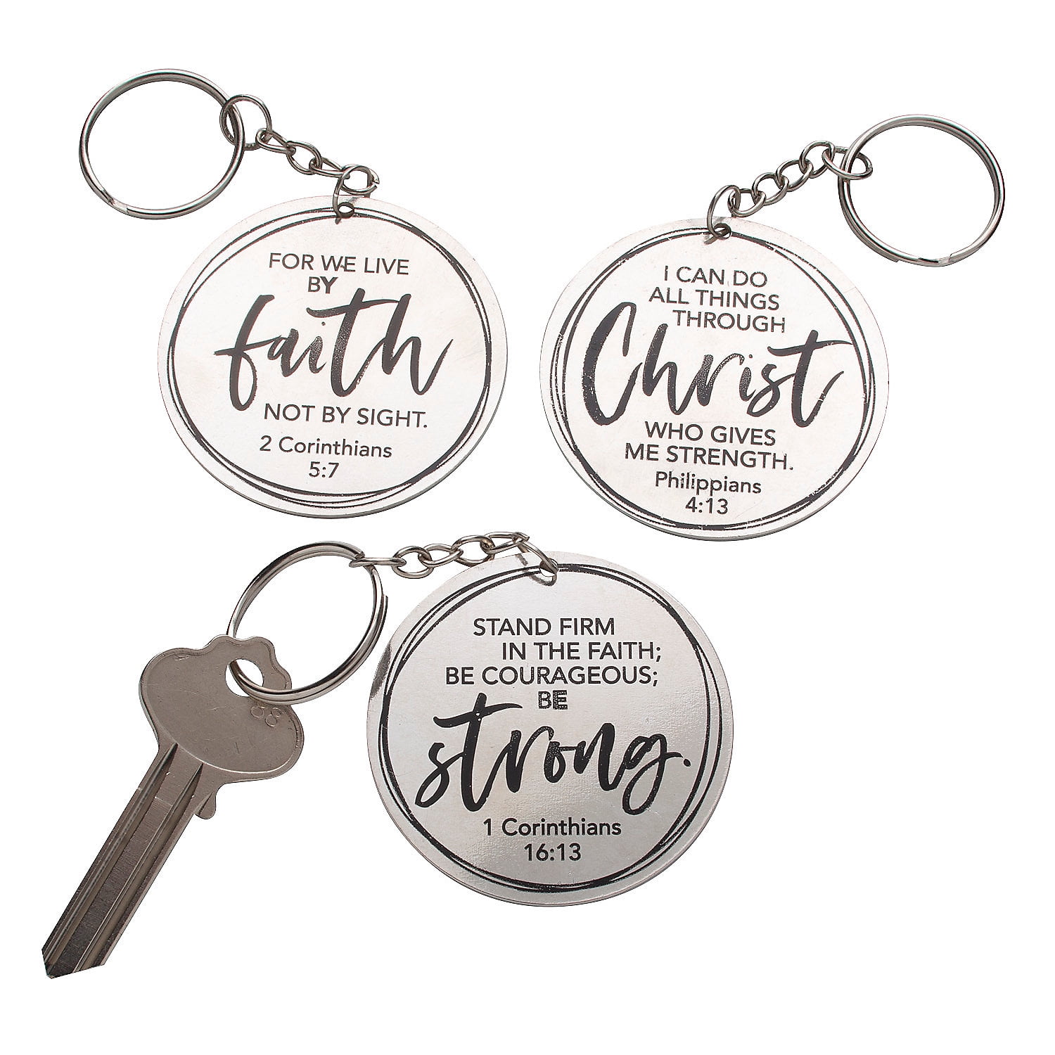 Bible Verse Keychains - 12 piece - Walmart.com