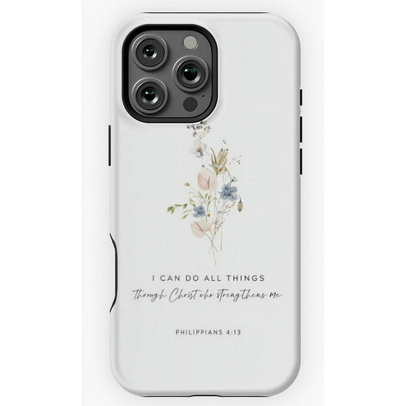 Bible Verse Philippians 4 13 Quote Phone Case Compatible with iPhone 11 ...
