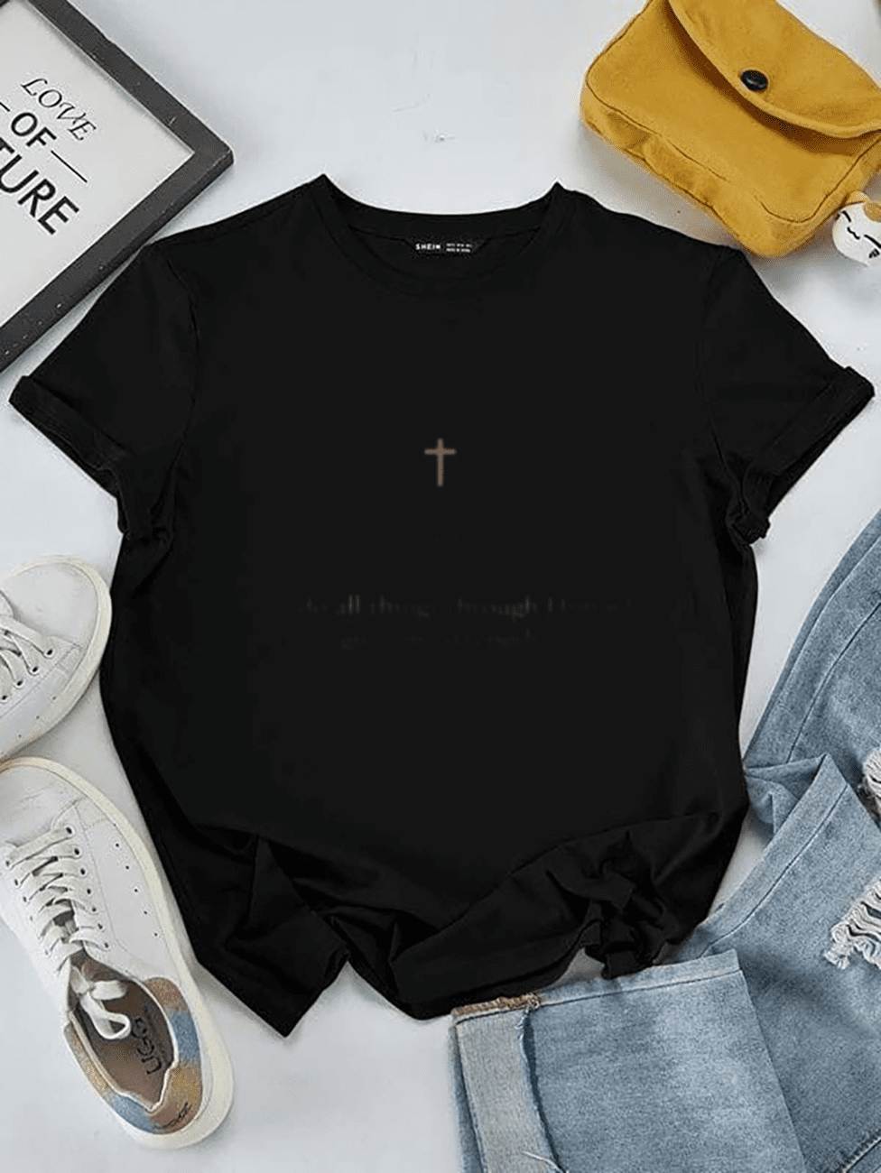 Bible Verse Philippians Christian Strength Faith Art Unisex T-Shirt up to size 5XL - Walmart.com