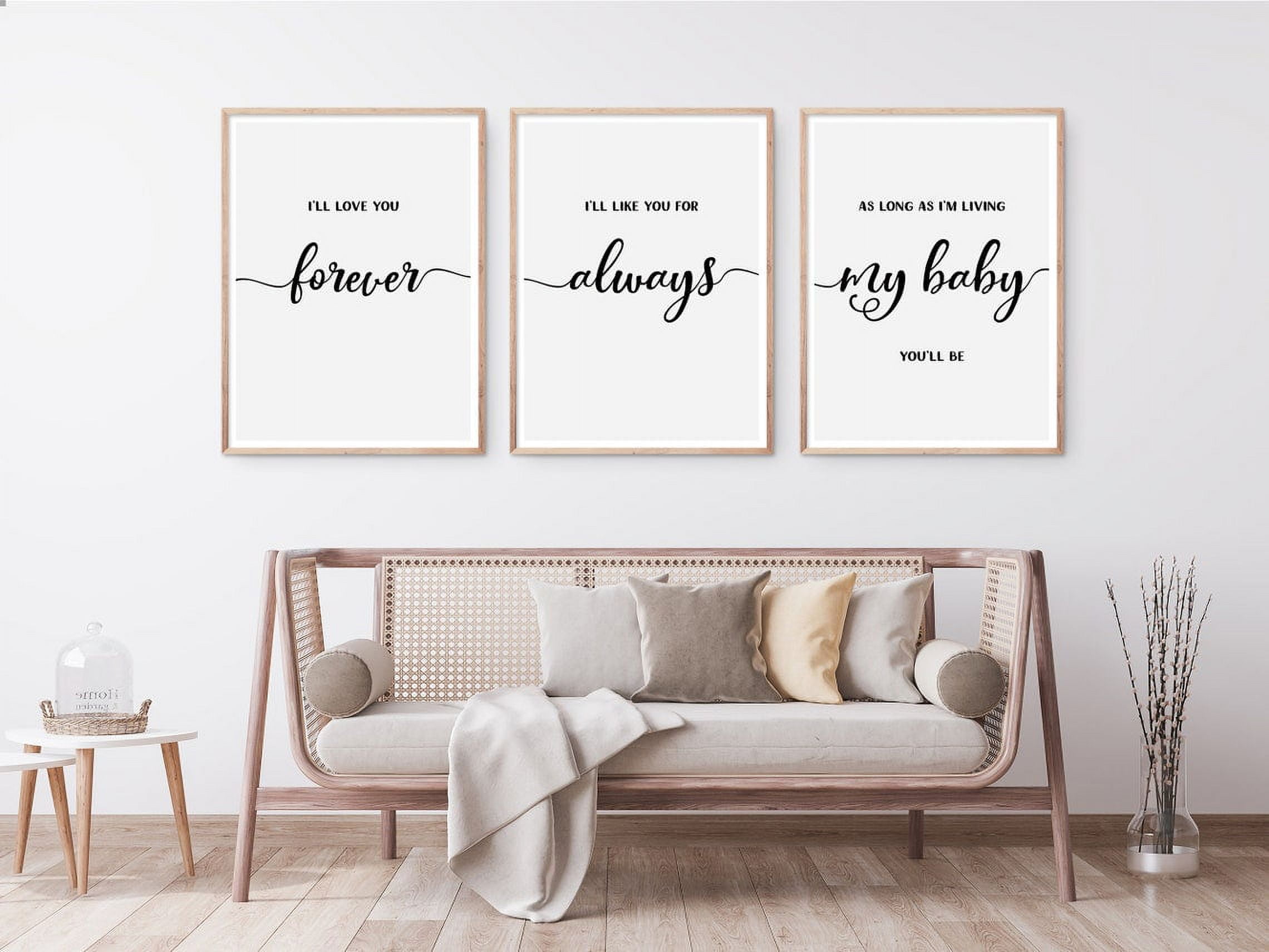 Bible Verse Poster 3 Piece I'll Love You Forever I'll Like You For ...
