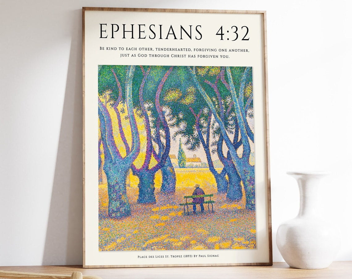 Bible Verse Poster, Bible Art, Paul Signac Art, Pointillism Art ...