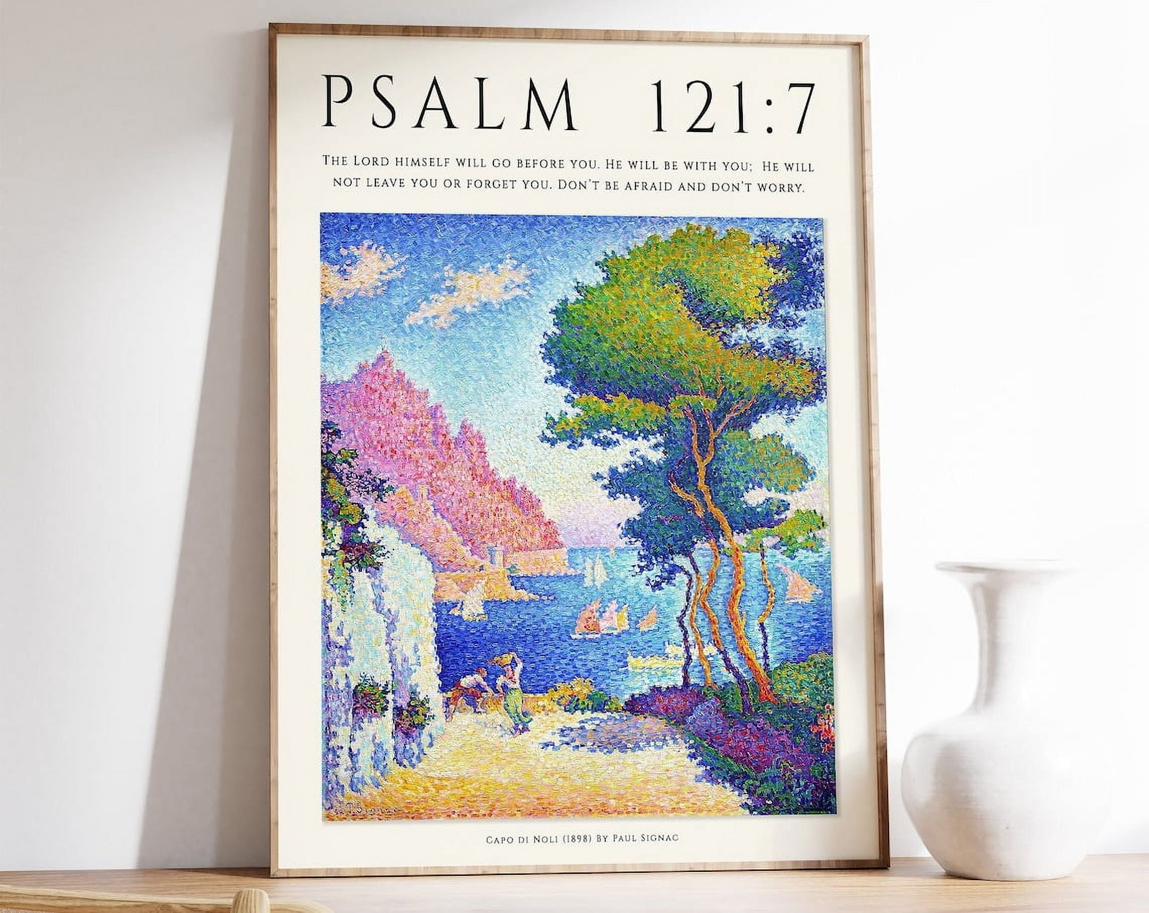 Bible Verse Poster Bible Art Paul Signac Art Pointillism Art Christian ...