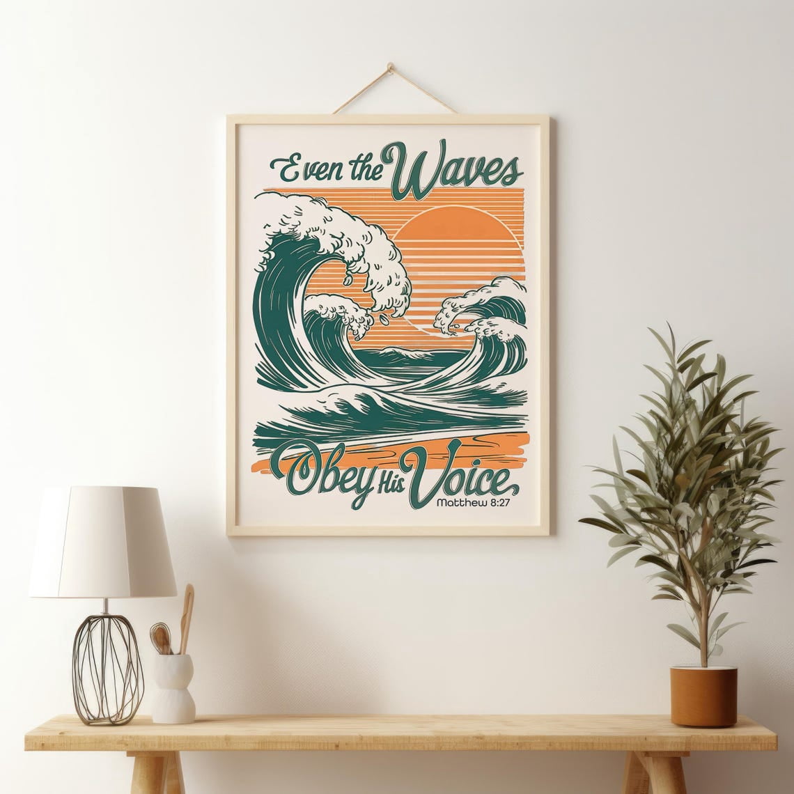 Bible Verse Poster For Bedroom Decor, Unframed Paper Poster 16x20in ...