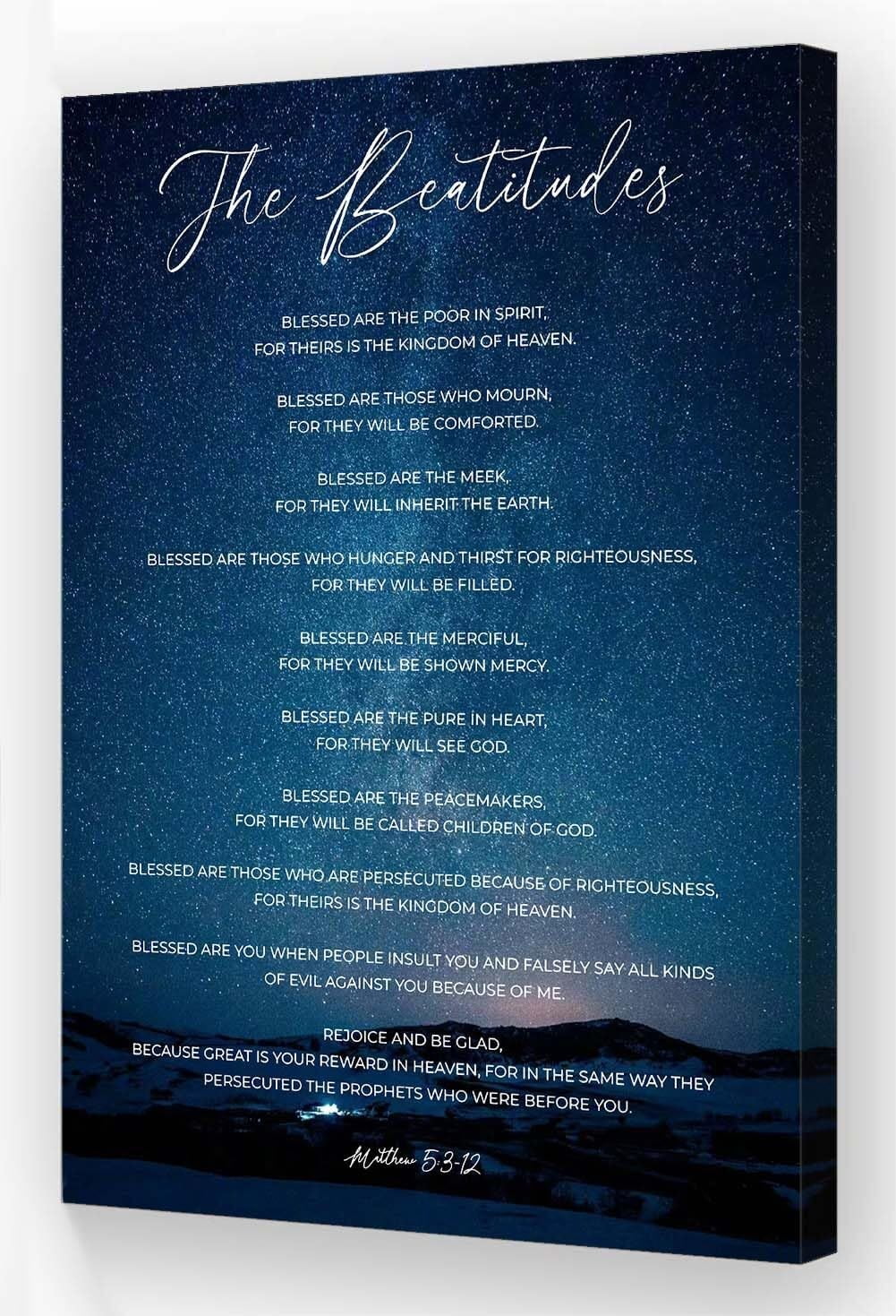 Bible Verse Poster Framed Vintage Religious Quotes Wall Art Christian ...