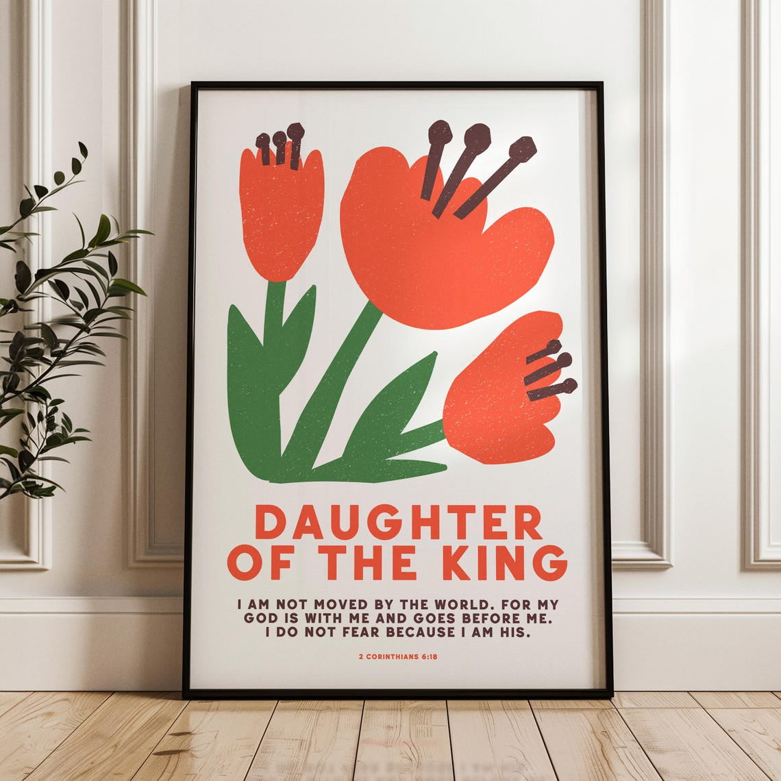 Bible Verse Poster Print Christian Print Nursery Wall Decor Christian ...