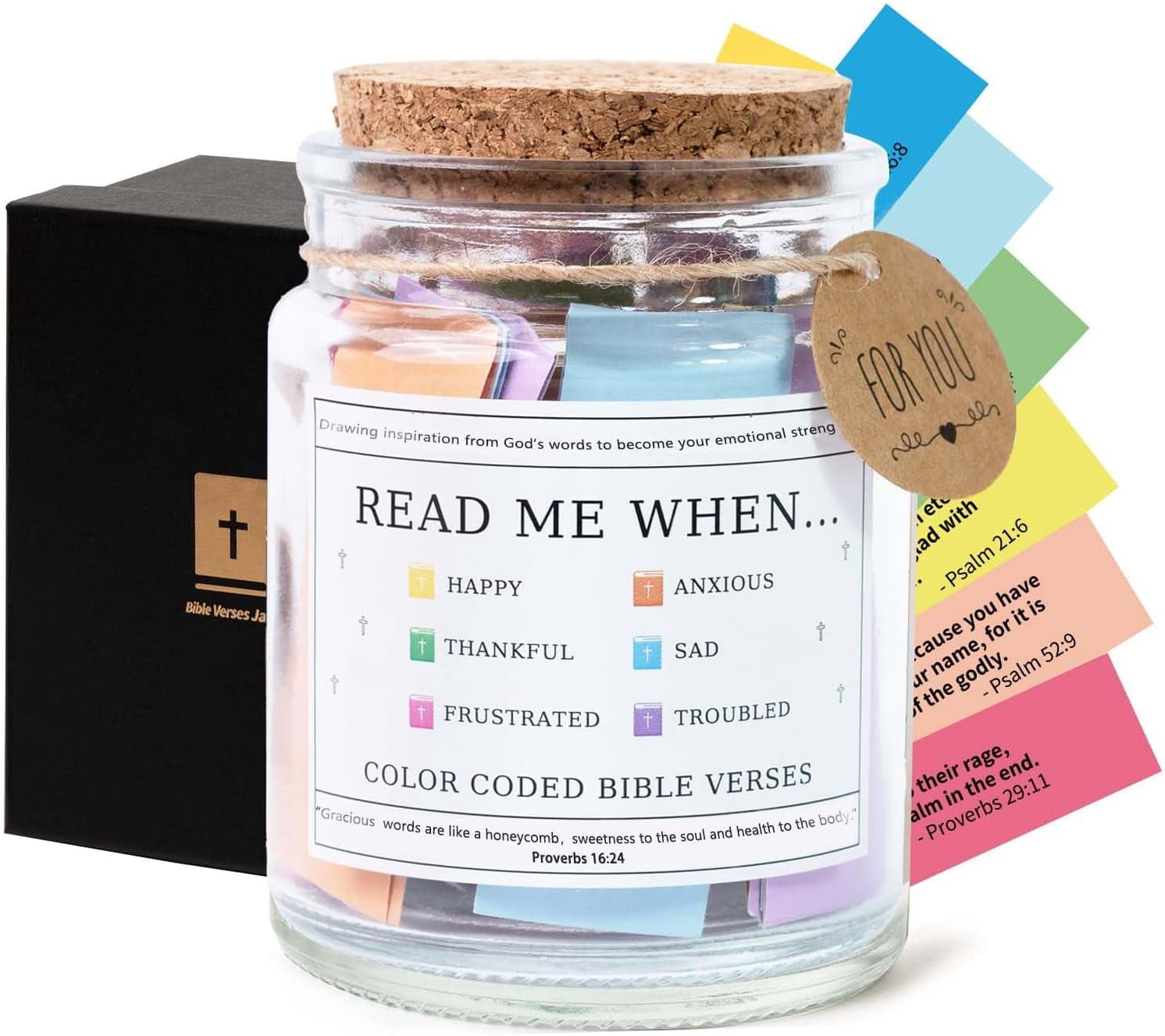 Bible Verse Prayer Jar - Read Me When Encouragement Gift, Scripture ...
