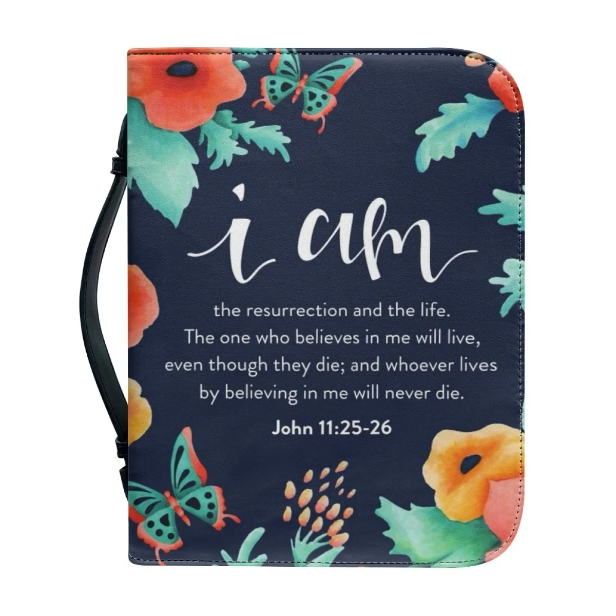 Bible Verse Print Woman PU Leather Bible Cover Case Exquisite Study ...