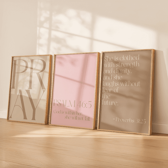 Bible Verse Printable Bundle Set 3 , Poster Only - Walmart.com