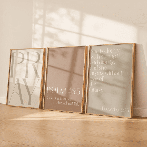 Bible Verse Printable Bundle Set 3 , Poster Only - Walmart.com