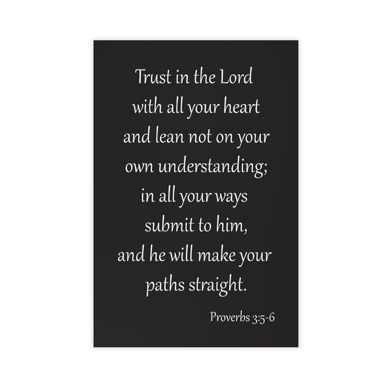 Bible Verse Proverb Canvas Poster Wall Art Decor Print Picture ...