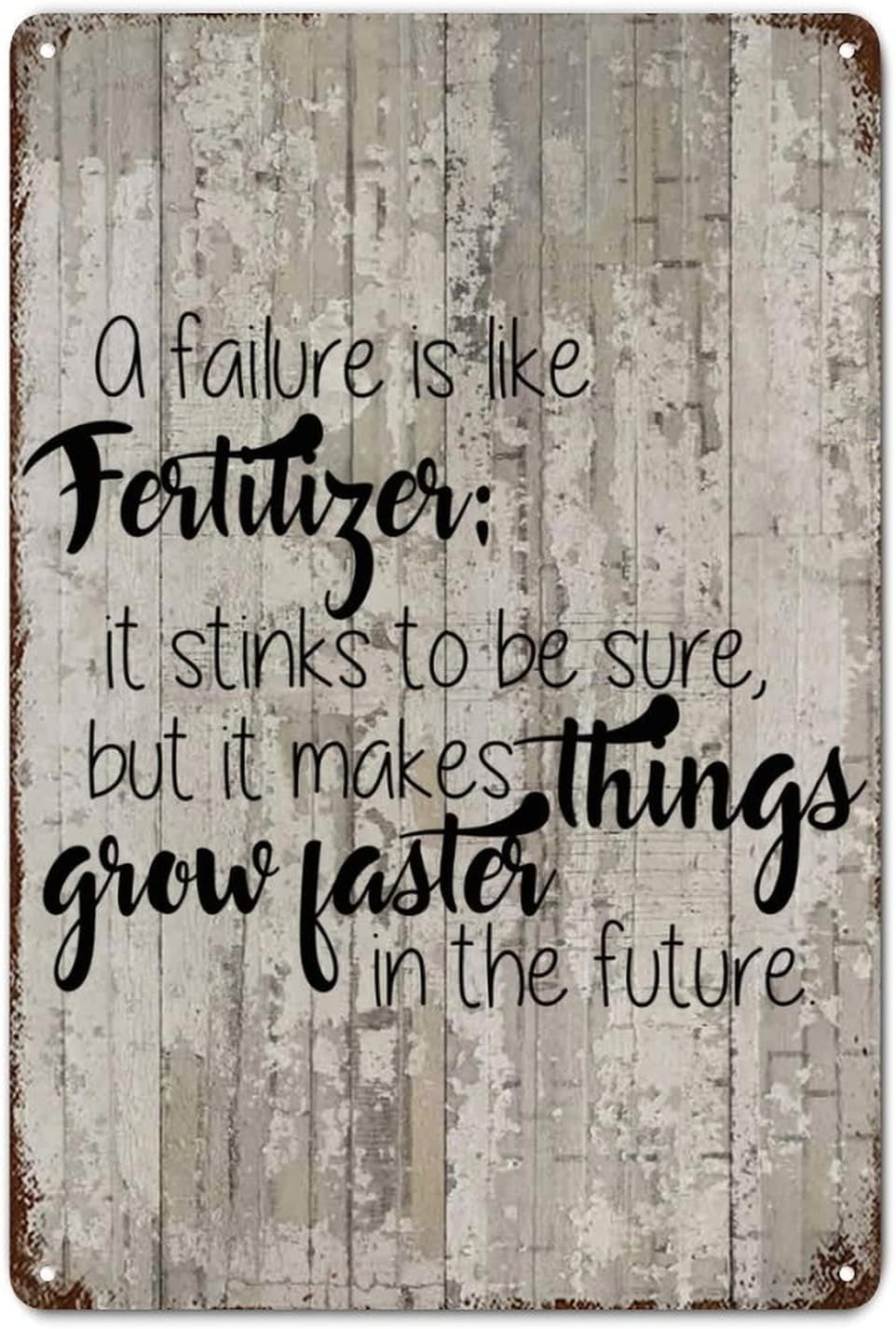 Bible Verse Rustic Metal Sign Wall Art Decor A Failure Is Like ...