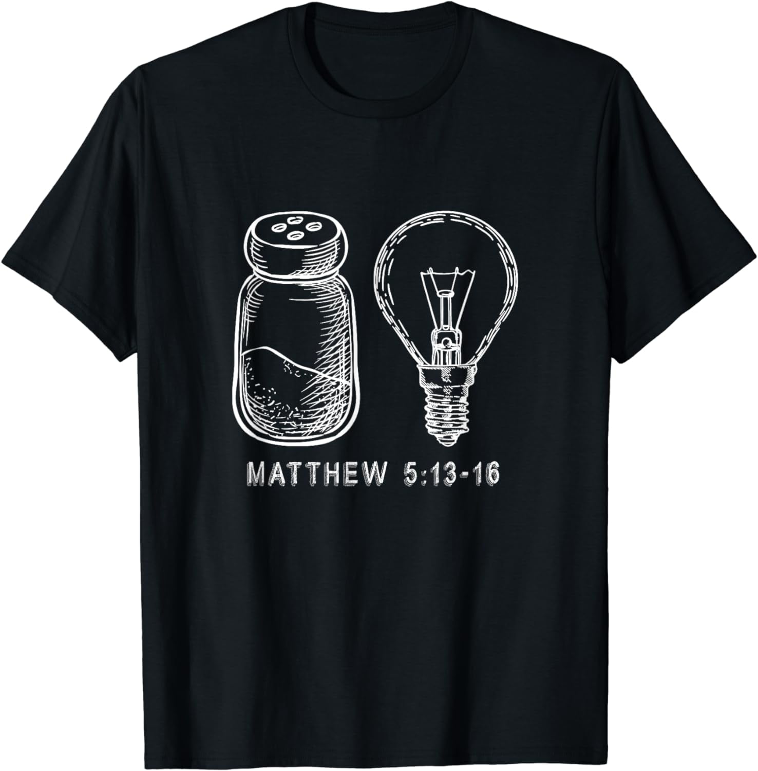Bible Verse Salt And Lamp You Are The Light Of The World T-Shirt ...
