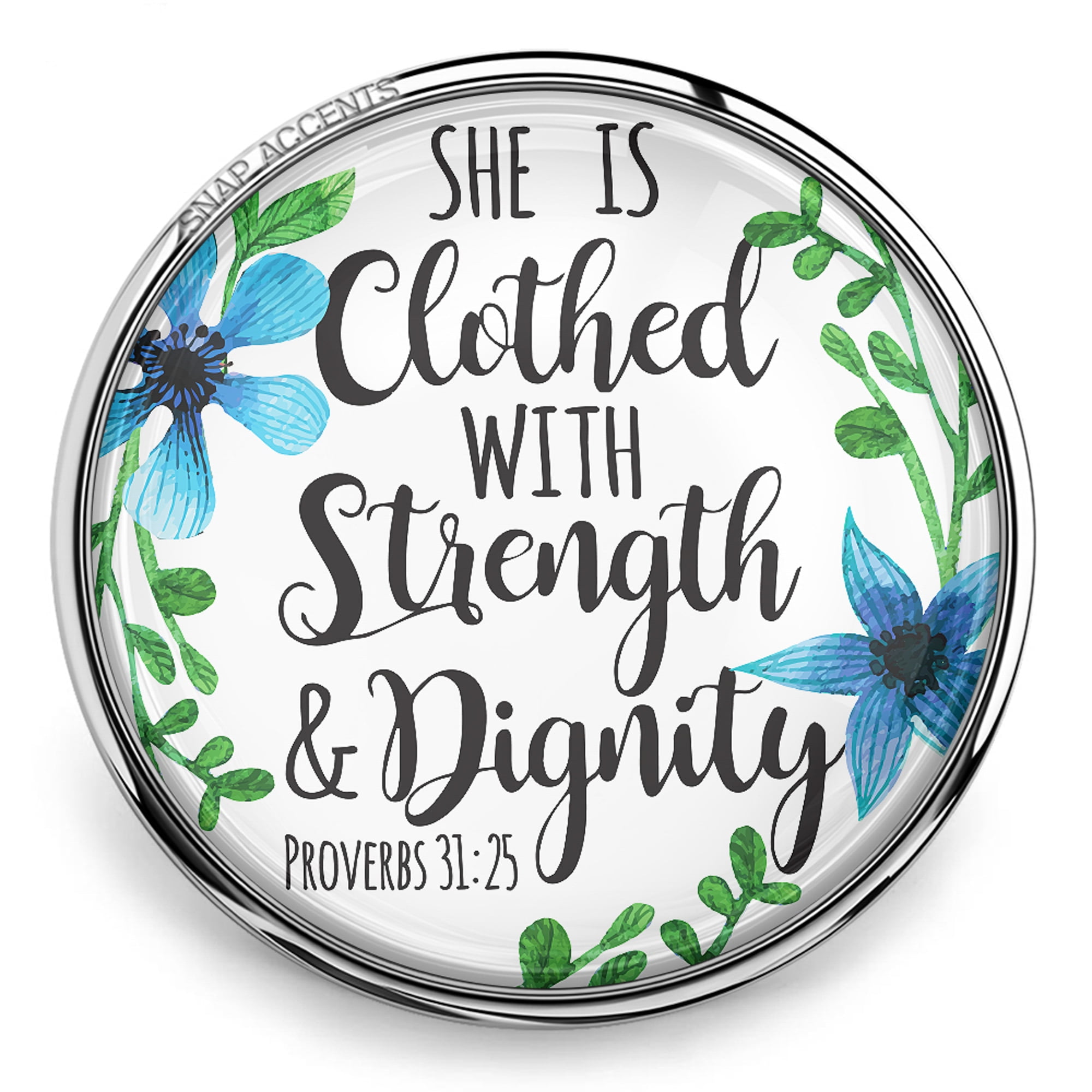 Bible Verse Scripture Snap Jewelry Ginger Charm Button Fits Custom ...