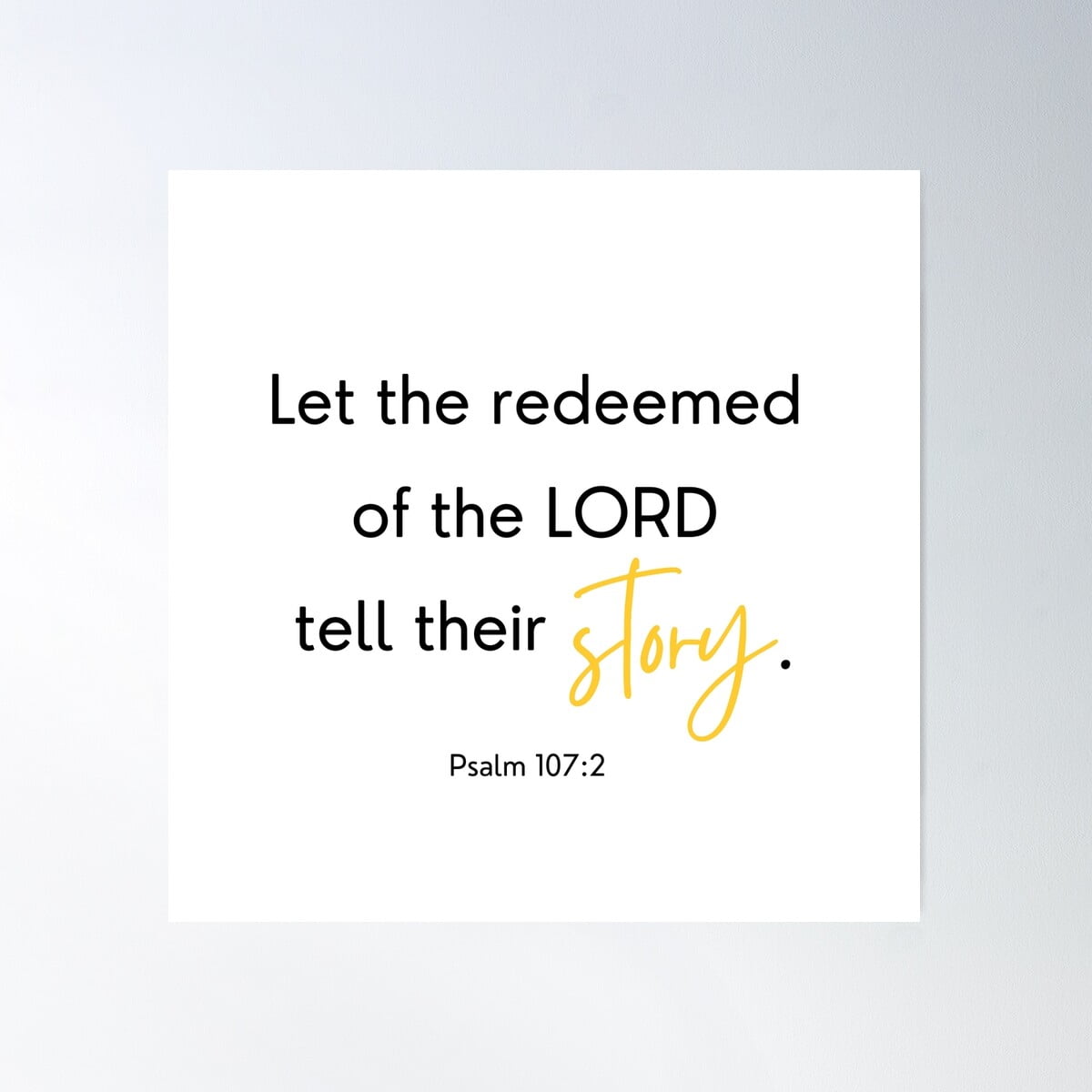 Bible Verse Scripture Word Art : Let The Redeemed Of The Lord Tell ...