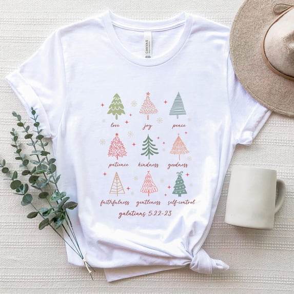 Bible Verse T-Shirt, Galatians 5:22-23 Fruit of the Spirit Shirt ...