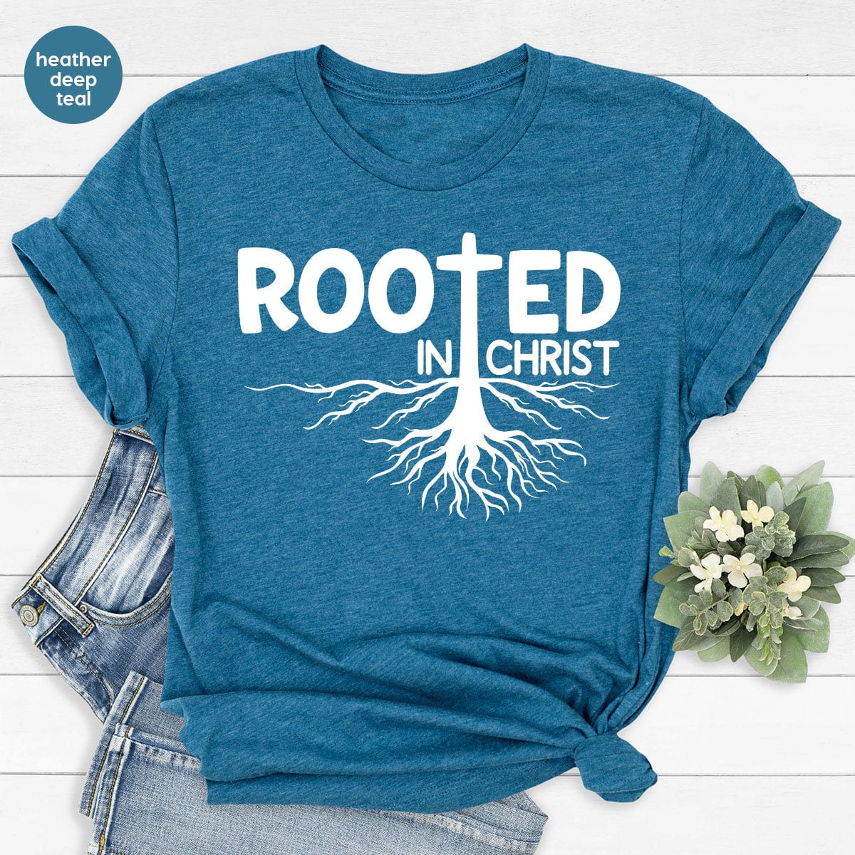 Bible Verse Tee, Christian Shirt, Jesus Gifts, Faith Worship Apparel ...