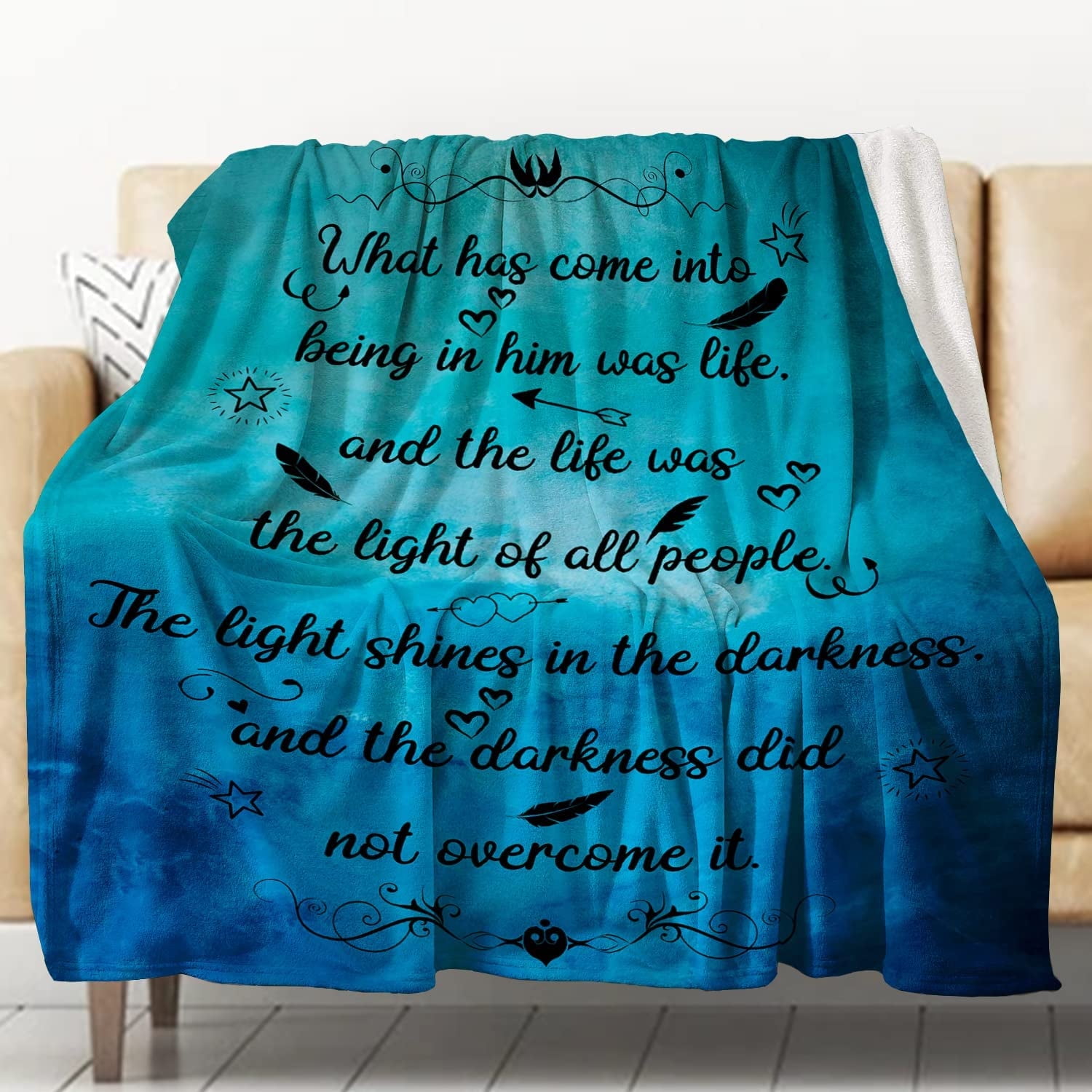 Bible Verse Throw Blanket Inspirational Prayer Blanket for Women ...