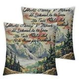 Bible Verse Throw Pillow Cover, Blessing Gift, Scripture Art, Scripture ...