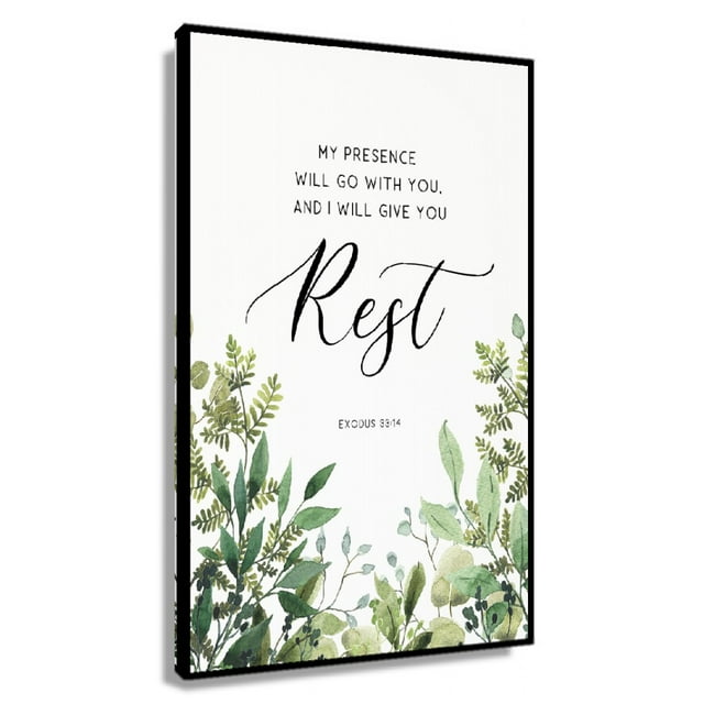 Bible Verse Wall Art Exodus 33 14 My Presence Will Go with You and I ...