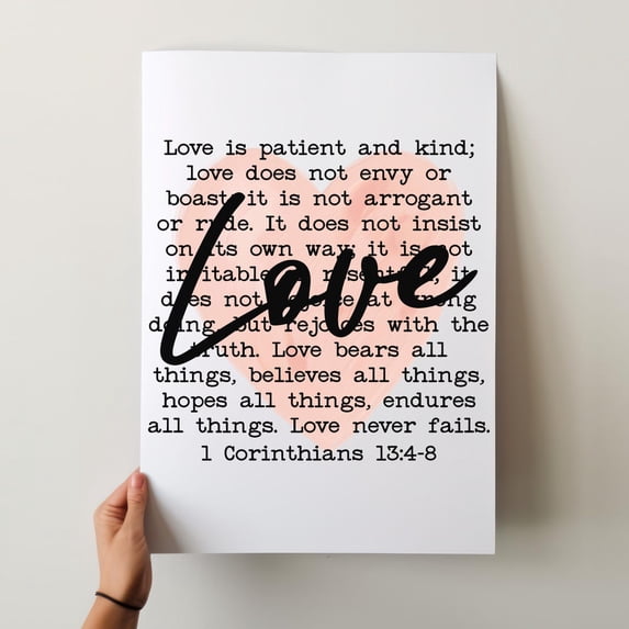Bible Verse Wall Art For Women, Unframed Paper Poster 24x36in - Walmart.com