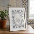 Bible Verse Wall Art Isaiah Scripture Decor Floral Print Christian ...