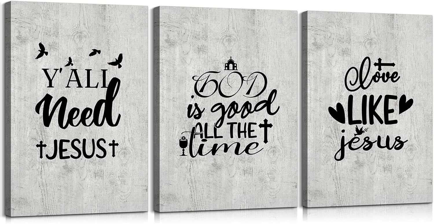 Bible Verse Wall Art Jesus Art You All Need Jesus Christian Decor ...