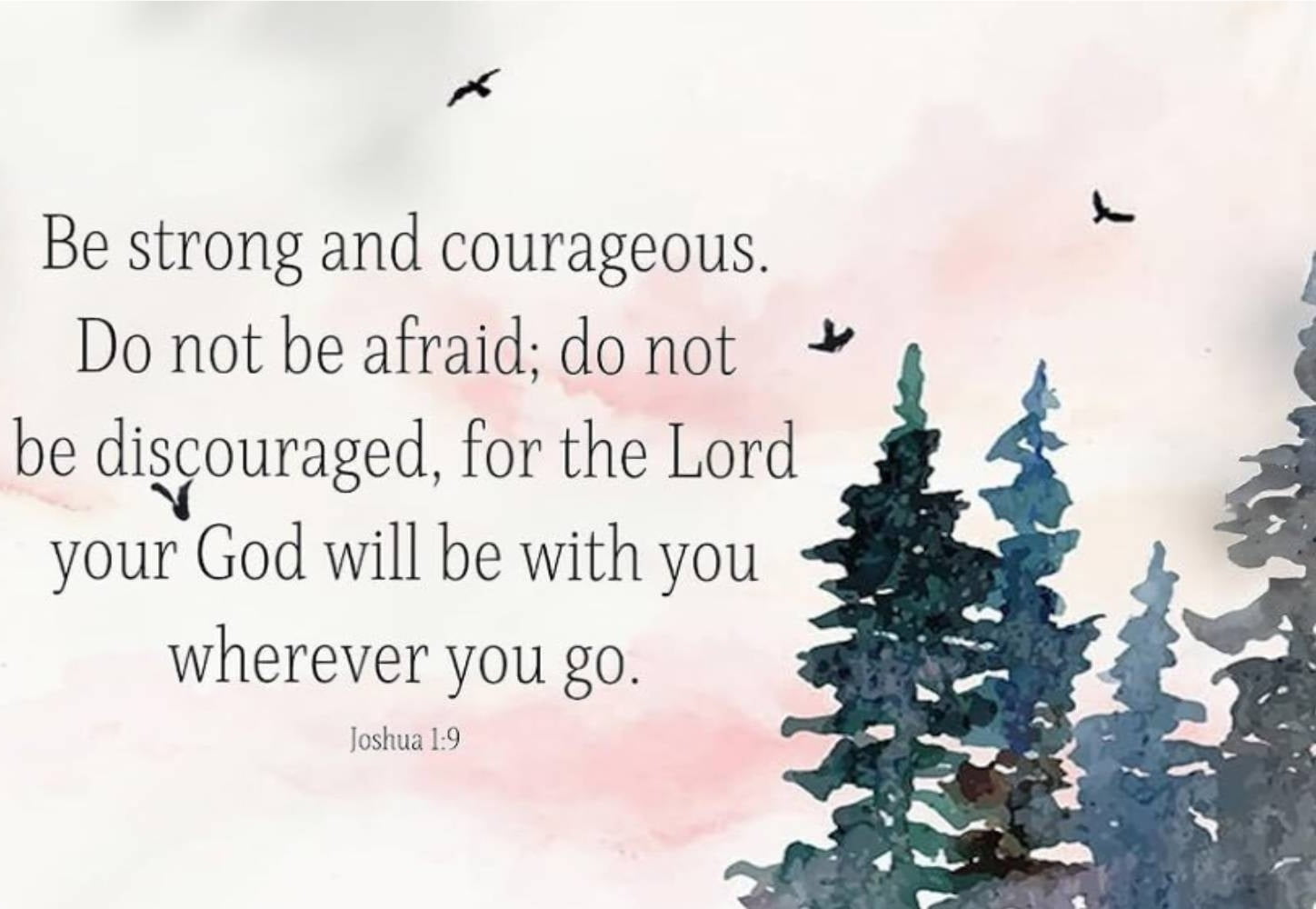 Bible Verse Wall Art, Joshua 1 9 Be Strong and Courageous, Christian ...